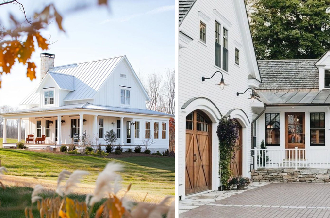20 Seriously Inspiring Farmhouse Exteriors - The Unlikely Hostess