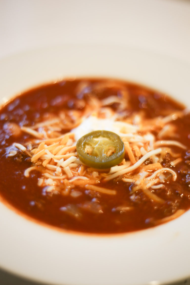The Best Quick & Easy Red Chili Recipe - The Unlikely Hostess
