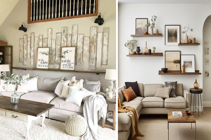 26 Stunning Above The Couch Wall Decor Ideas Perfect For Your Living ...