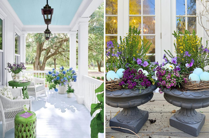 20 Rejuvenating Spring Porch Decor Ideas - The Unlikely Hostess
