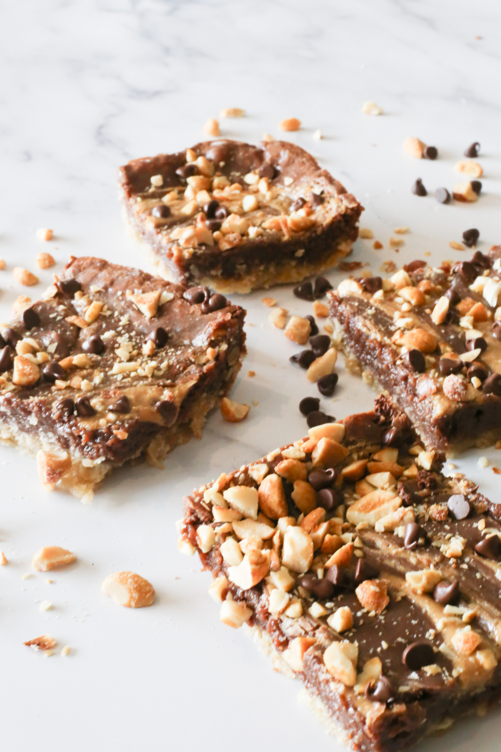 Easy Peanut Butter Chocolate Dessert Bars Recipe - The Unlikely Hostess