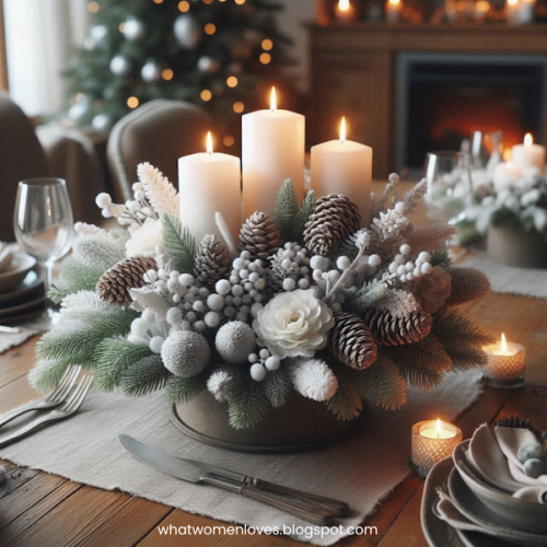 15 Rustic Winter Centerpieces & Table Decor Ideas - The Unlikely Hostess